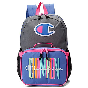 Champion Munch Backpack Lunch Kit Combo Grey/Bright One Size