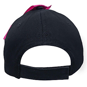 Nickelodeon JoJo Siwa Hugs Bow Girls Baseball Cap Hat, Age 4-7 Black/Pink
