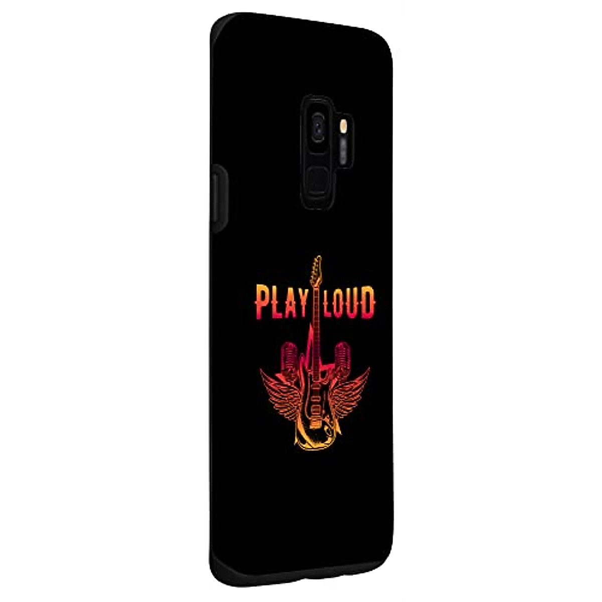 Galaxy S9 Vintage Guitar Player Play Loud Classic Rock and Roll Case