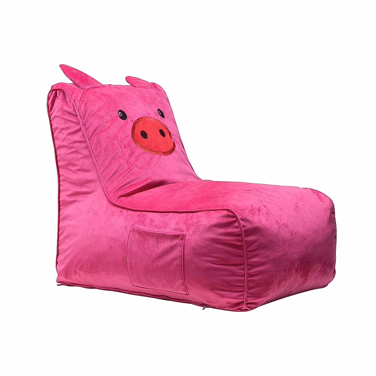 Recaceik Kids Bean Bag Chair, Soft Memory Foam Filled Bean Bag Seat for Baby Girl/Boy, Animal Bean Bag Chair with Removable Cover and Top Handle, Cartoon Sofa for Nursery, Playroom, Living Room