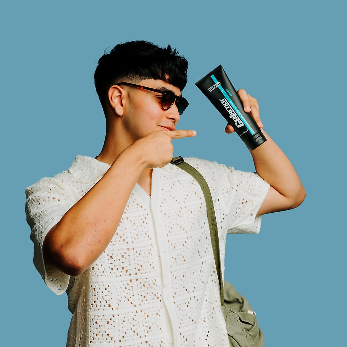 Gelactica Max Control Hair Gel for Men, Alcohol-Free, Strong Hold Styling Gel, Natural Extracts for Long-Lasting Hold and Shine, Slick Back Hair Style 8 Oz