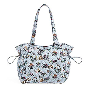 Vera Bradley Women's Cotton Glenna Satchel Purse, Hedgehog Wild - Recycled Cotton, One Size