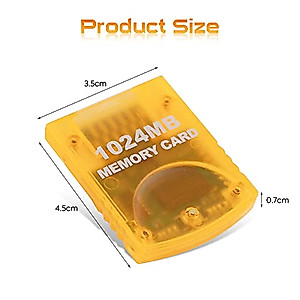 Suncala Memory Card Compatible with Gamecube and Wii Console, 1024MB Memory Card for Nintendo Gamecube