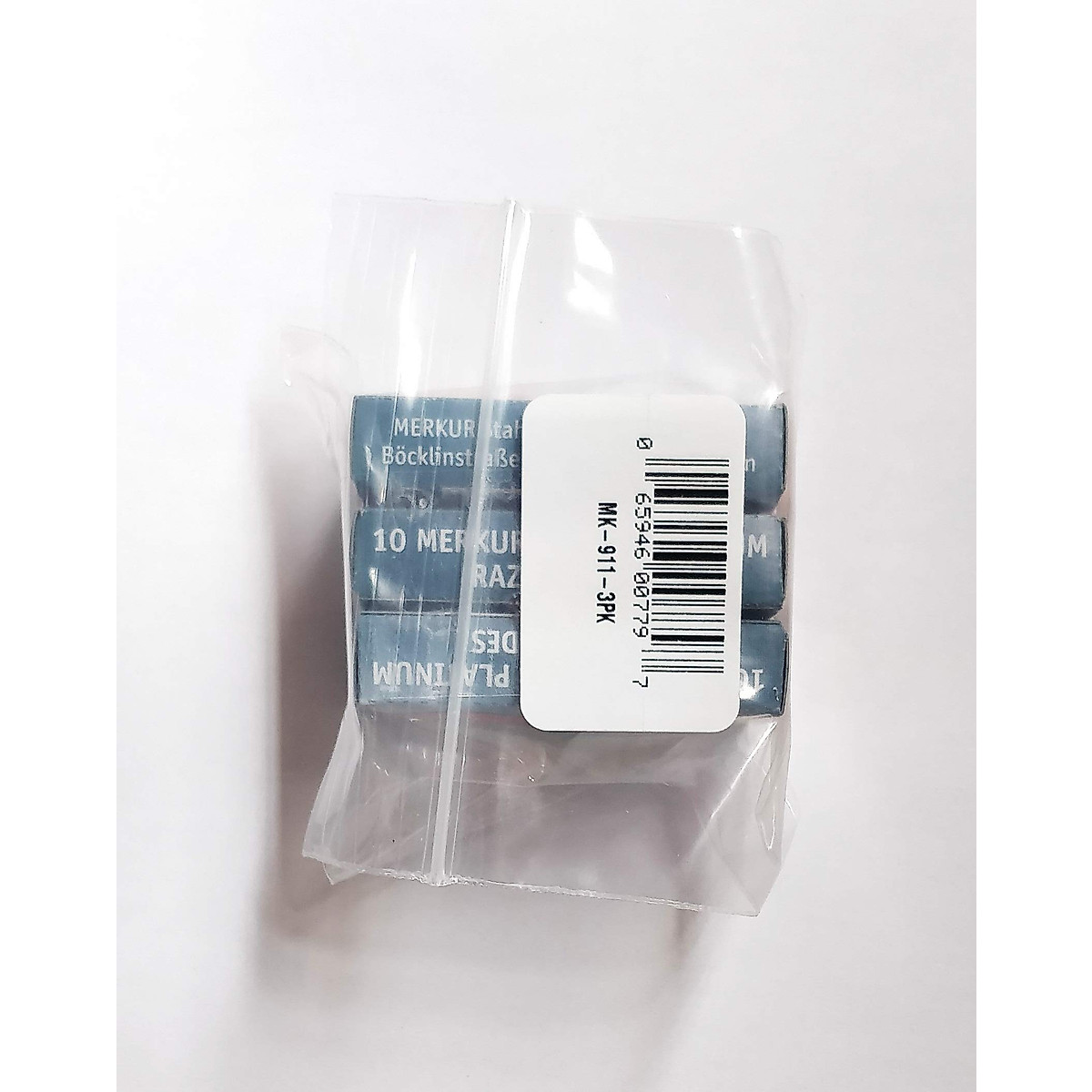 Merkur Double Edge Razor Blades, MK-911-3PK, 10 Count (Pack of 3)