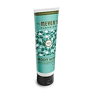 MRS. MEYER'S CLEAN DAY Exfoliating Body Scrub, Sugar Scrub that Leaves Skin Feeling Hydrated & Fresh, Made with Essential Oils, Basil, 8 oz