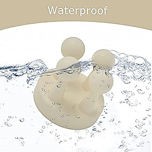 WWMMJA 5 Pcs Silicone Tooth Brush Holder Multi-Function Hooks Stick on Door Wall, Waterproof and Oilproof Self Adhesive Single Toothbrush Hook for Hanging Bathroom Kitchen Living Room Office (White)