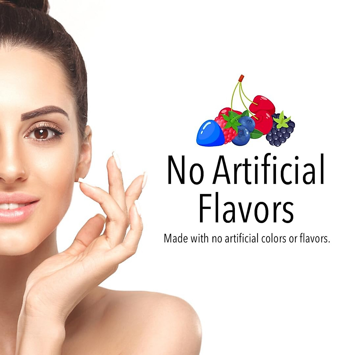 VitaGlobe Hair Skin and Nails with Collagen 20mg Gummy with Vitamin A, C, D, E, B6 & Biotin for Healthy Hair, Skin and Nails, 60 Count