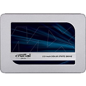 Crucial MX500 500GB 3D NAND SATA 2.5 Inch Internal SSD, up to 560MB/s - CT500MX500SSD1(Z)