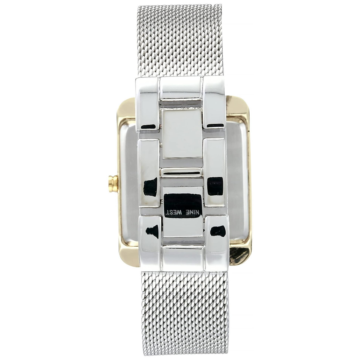 Nine West Women's Japanese Quartz Dress Watch with Stainless Steel Strap, Silver, 18 (Model: NW/2091SVTT)