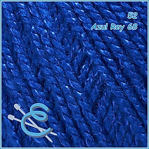 NEVADO [200grs] by Omega - Soft and Warm Knitting Yarn - Color 52-Royal Blue_68