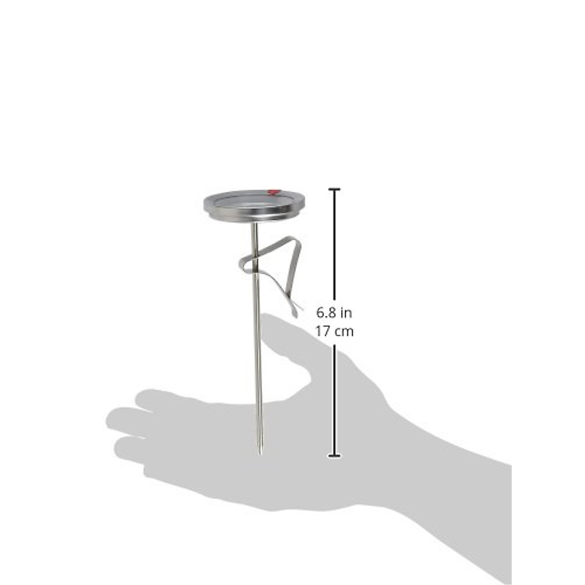 Escali AHC1 Stainless Steel Deep Frying and Candy Thermometer with Pot Clip, 5-Inch Probe with Candy Temperature Zones, NSF Certified