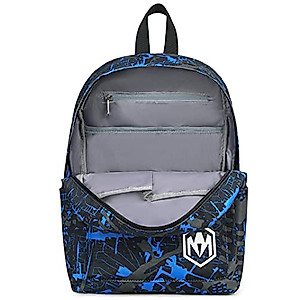 Preschool Backpack Kids Kindergarten School Book Bags for Elementary Primary Schooler (Blue Cool Boy)