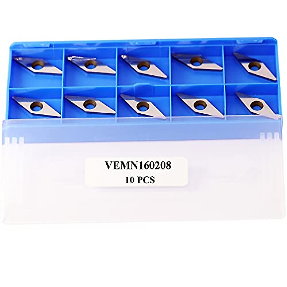 Ci4 Diamond Tungsten Carbide Replacement Cutter Inserts Planer Knives with Radius Point fit for DIY Wood Lathe Turning Detailer Tools Kit or Woodworking Machine Tools Accessories10pcs