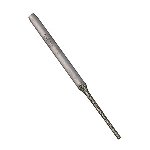 BQLZR 1MM Silver Extended Gems Drill Bits Bowlder Pearls Jewelry Agates Hole Drill Bits Coated Pack of 10