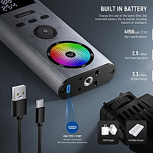 NEEWER Upgraded Interactive RGB LED Video Light Stick with Stand Kit, 2 Pack BH-30S Photography Lighting Wand with RGBWW Hue Mixer/2.4G APP Control/2500K-10000K/CRI&TLCI97+/18 Effects/31Wh Battery