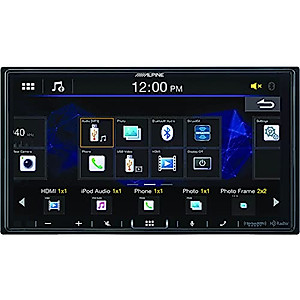 Alpine ILX-407 Digital 7" Shallow-Chassis Multimedia Receiver with PowerStack and Apple Carplay