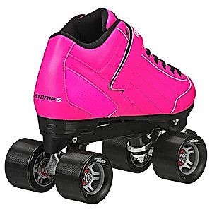 Stomp Factor 5 Black Quad Skates Color Pink Size 4