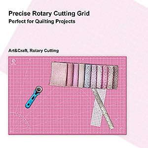 KC GLOBAL A1 (36"x24") Self-Healing Cutting Mat (Pink) - Sturdy, Reversible, Eco-Friendly, Non-Slip. Premium Desk Mat for Crafters, Quilters, and Hobbyist
