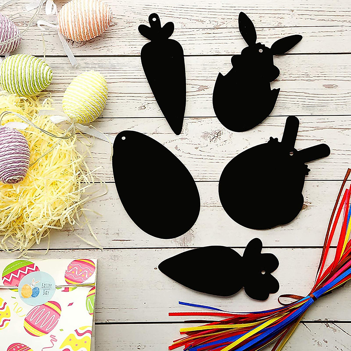 12Pcs Easter Scratch Paper,Easter Crafts for Kids,Easter Eggs Easter Bunny Carrots Rainbow Scratch Paper,Easter Scratch Art for Kids,Easter Toys Easter Gifts for Kids