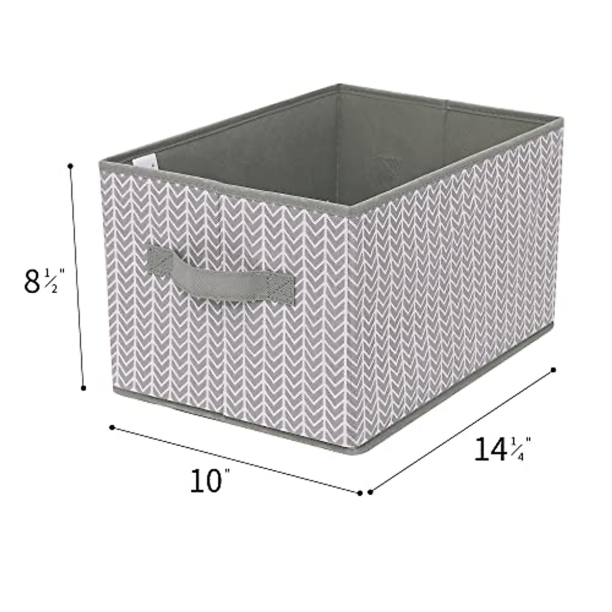 GRANNY SAYS Bundle of 3-Pack Rectangular Large Storage Bins & 3-Pack Rectangular Medium Storage Bins