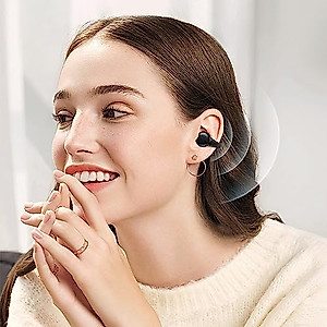 Wireless Ear Clip Bone Conduction Headphones Bluetooth, 2023 New Sport Bone Conduction Earbuds, Bluetooth 5.3 Bone Conduction Head Set, Waterproof Sport Running Earring Earphone (Black)