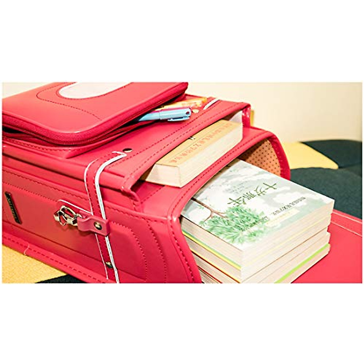 ransel randoseru japanese automatic black school bag girls and boys PU leather light weight