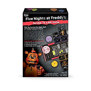 Funko Five Nights at Freddy's - Survive 'Til 6AM Game, 2 players