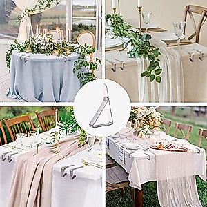 BETRIC Tablecloth Clips -12 Packs Flexible Stainless Steel Picnic Tablecloth Clips for Outdoor Tables,Picnics Marquees,Weddings,Graduation Party - Suitable for Tables up to 1.8 inches Thick