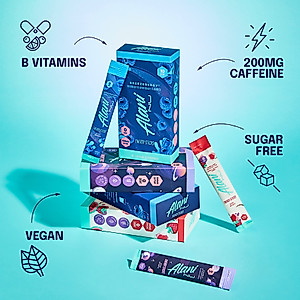 Alani Nu Energy Sticks CHERRY SLUSH & HAWAIIAN SHAVED ICE | Energy Drink Powder | Preworkout Performance with Antioxidants | On-The-Go Drink Mix | Biotin B Vitamins | Zero Sugar | 5 Calories | 20 Pack