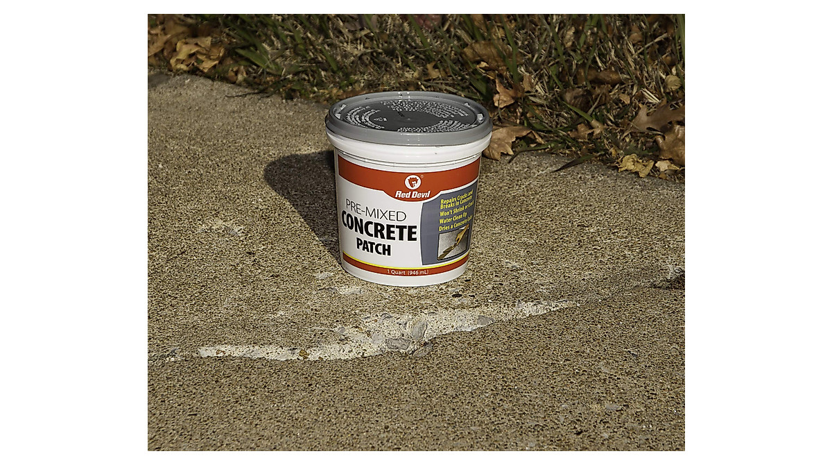 Red Devil Pre-Mixed Concrete Patch - Easy Repairs for Indoor & Outdoor