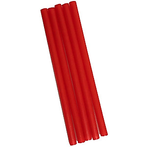 Made in USA Pack of 250 Unwrapped BPA-Free Plastic Smoothie & Boba Drinking Straws (Red - 8.5" X 0.50")