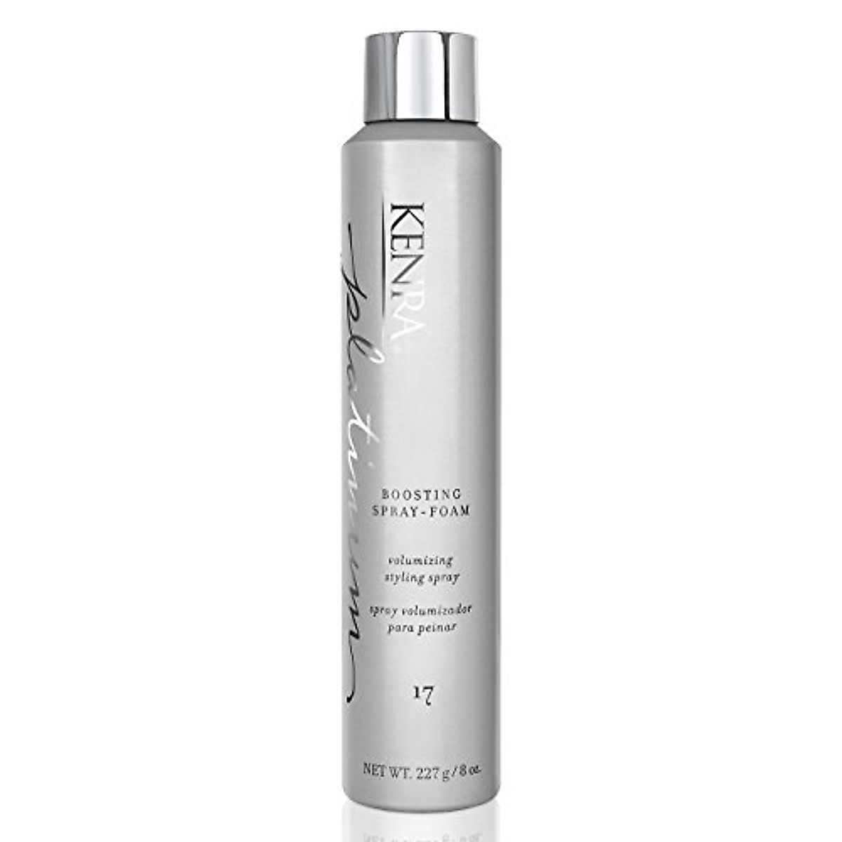 Kenra Platinum Boosting Spray-Foam 17 | Volumizing Styling Spray | Touchable, Brushable Hold | All-Day Lift & Style Support | Lightweight Volumizer | All Hair Types | 8 oz