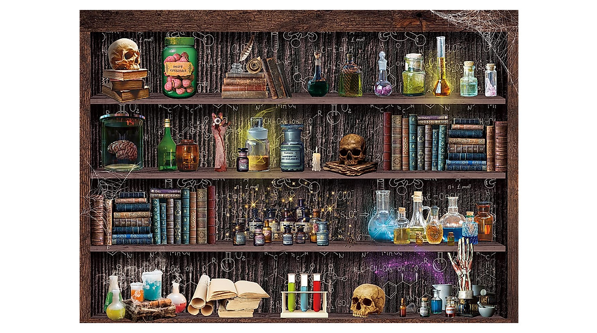 Spooky Mad Scientist Laboratory Backdrop for Kids Halloween