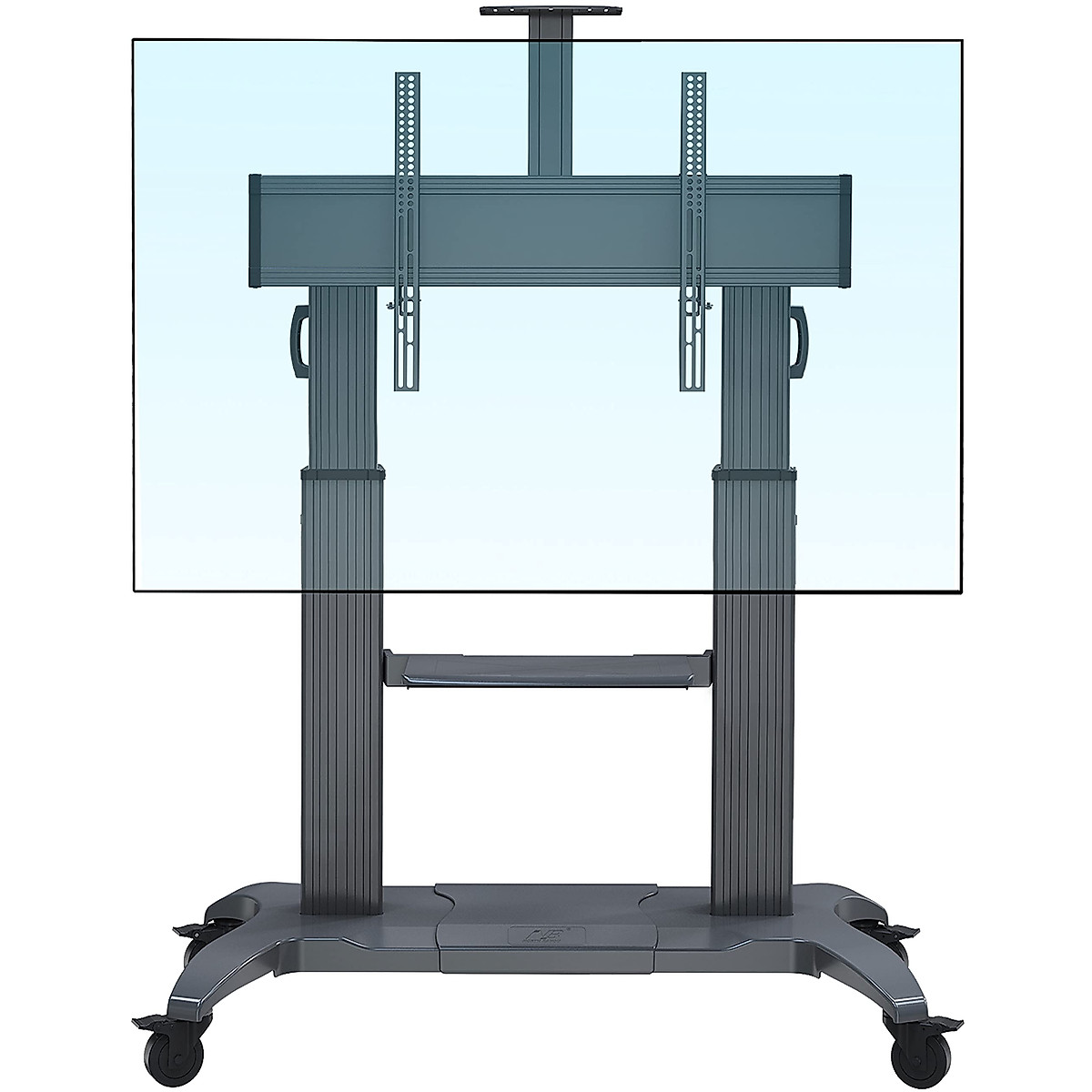 NB North Bayou Mobile TV Cart Heavy Duty TV Stand with Wheels for 70 to 110 inch LCD LED OLED Flat Panel Plasma TV up to 200lbs CF100-B