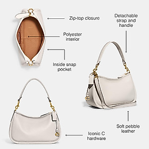 COACH Soft Pebble Leather Cary Crossbody