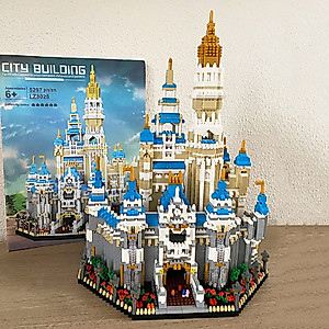 SXPC World Architecture Amusement Park Big Dream Castle Model (5297Pcs) DIY Micro Mini Blocks Building Toy for Kid and Adult
