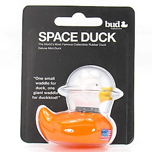 Space (mini) Rubber Duck Bath Toy by Bud Duck | Elegant Gift Packaging - One small waddle for duck, one giant waddle for duckkind!" | Child Safe | Collectable