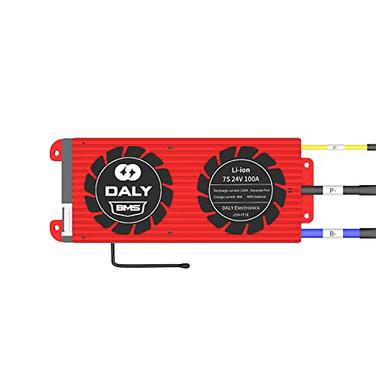 DALY BMS li-ion 7s 24V 100A PCB Protection Board with Separate Port Temperature Sensor for 18650 Lithium Battery Pack Rated 3.7V