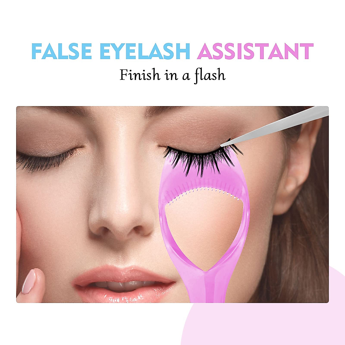 3 IN 1 Eyelash Tool Lash Buddy, Mascara Guard & Eyelash Brush Tool & False Lashes Helper, Lash Mascara Shield Applicator Guard Comb Protector Eyelid for Lashes Natural Look Make Up | 3-Pack