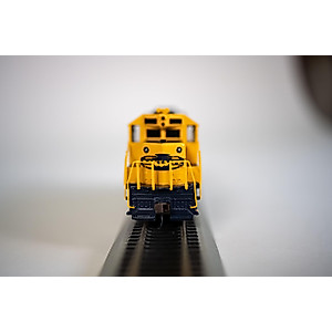 Bachmann Industries EMD GP40 DCC Equipped Locomotive Santa Fe #3508 HO Scale Train Car, Blue/Yellow