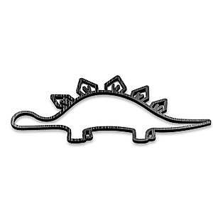 Carrick & Cross – Dinosaur Wall Decor, Wooden Wall Decals – Featuring, Black Oak Stegosaurus, Oak Triceratops & Walnut Brachiosaurus - Dino Wall Art, Perfect in any themed Room; Nursery or Bathroom