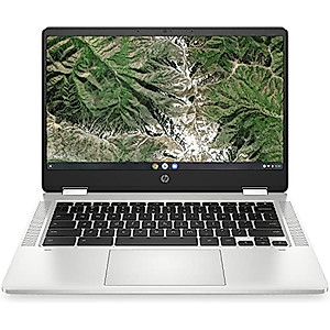 HP Chromebook x360 14A-CA0042CL 14" Touchscreen Intel Celeron N4020, Intel UHD Graphics 600, 4GB LPDDR4 RAM, 64GB eMMC, Chrome OS, Mineral Silver (Renewed)
