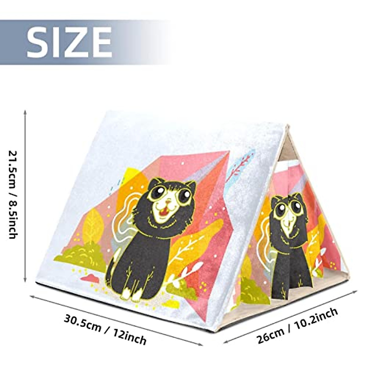 Y-DSIWX Guinea Pig Hideout Cozy Hamster House Cave for Bunny Chinchilla Hedgehog Small Animal Cat Cute