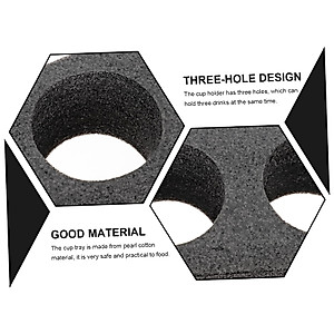 Alipis 4 Pcs Milk Tea Drink Cup Holder Foam Takeout Cup Holders Accessories Automotive Drink Carrier for Takeout Cup Carrier Glass Server Padded Drinks Drink Holder Pearl Cotton re-usable