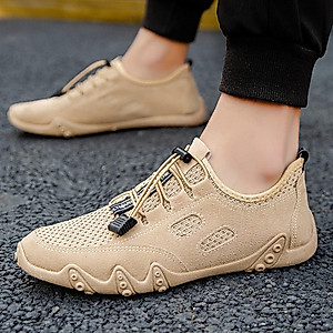 ZHOUXINGB Sneakers for Women, Summer Sandals for Women Dressy Outdoor Sandals Cycling Sneakers Zip Up Shoes Wedge Flats Dressy Sandals Women Indoor Coffee