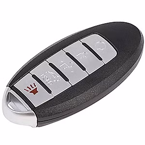 cciyu X 1 Remote UNCUT ignition key fob 5 Buttons Keyless Entry Remote Fob 433 MHZ 4A chips for SUV 19 for N issan Rogue with FCC/OE S180144110 KR5S180144106 7812D-S108106 285E3-6FL7B