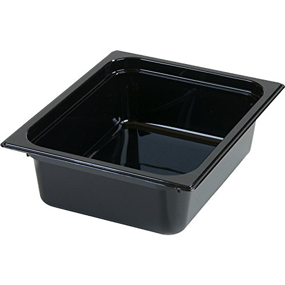 Carlisle FoodService Products 10221B03 StorPlus Half Size Food Pan, Polycarbonate, 4" Deep, Black