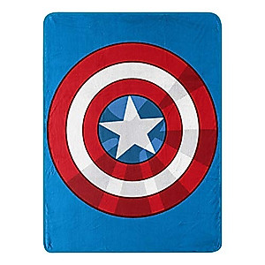 Marvel's Avengers, "The Shield" Micro Raschel Throw Blanket, 46" x 60", Multi Color
