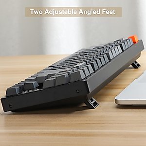 Keychron K8 Wireless Bluetooth/USB Wired Mechanical Keyboard, Hot-swappable Tenkeyless 87 Keys RGB LED Backlit Gateron Brown Switch N-Key Rollover, Aluminum Frame for Mac and Windows