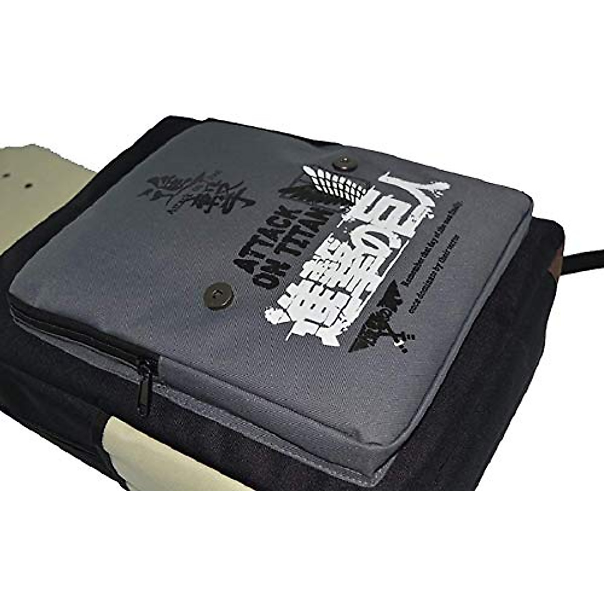 HAMIQI Attack on Titan Investigative Corps Backpack Schoolbag (Blue & White)